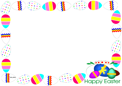 Easter Themed Lined paper and Pageborders | Teaching Resources