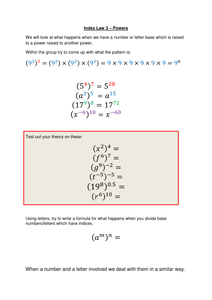 Indices - The Index Laws by jcalderwood - UK Teaching Resources - TES