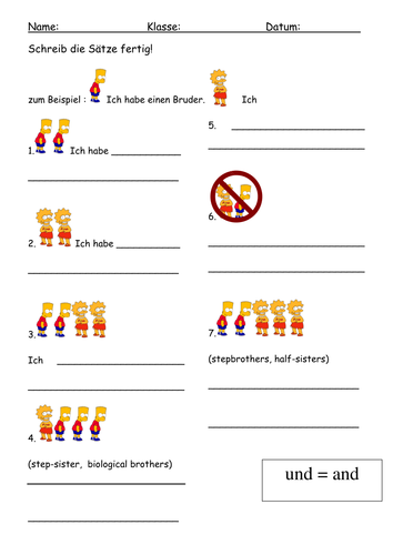 KS3 German Family and Friends | Teaching Resources