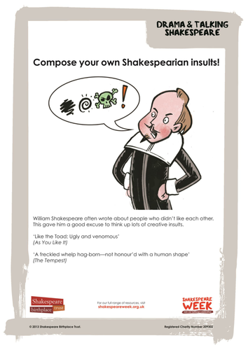 Compose your own Shakespearian insults | Teaching Resources