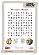 Wordsearch: Macbeth | Teaching Resources