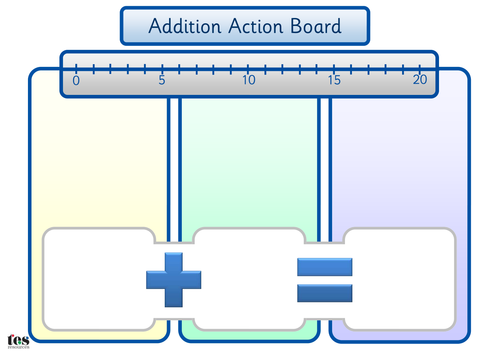 Addition board activity for numbers up to 20 | Teaching Resources