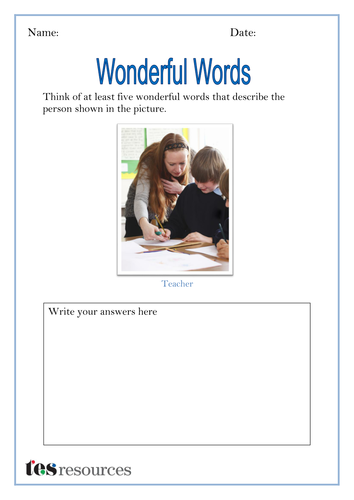 SPaG - Wonderful Words Worksheets - Sassoon | Teaching Resources