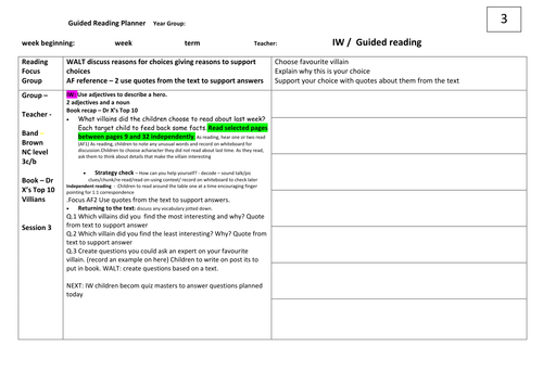Project X DR X TOP 10 VILLAINS 3c to 3b | Teaching Resources