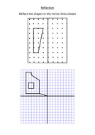 Reflection in Mirror Lines by Jillatha | Teaching Resources