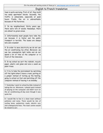 French (Adv) - translation practice with answers | Teaching Resources