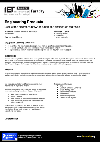 Engineering products | Teaching Resources