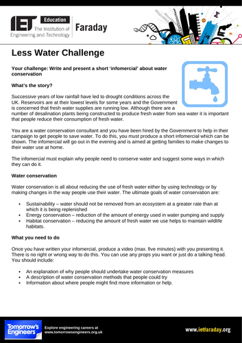 Water consumption | Teaching Resources