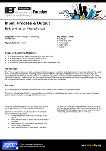 Input, process and output | Teaching Resources
