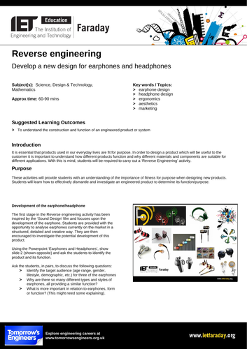 Reverse engineering | Teaching Resources