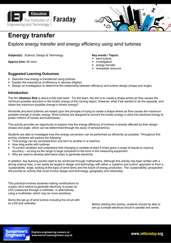 Energy transfer | Teaching Resources