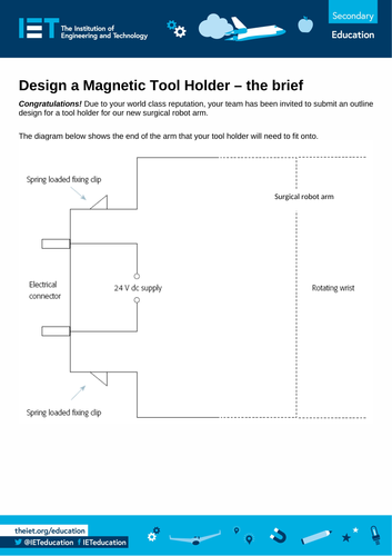 Design a magnetic tool holder | Teaching Resources