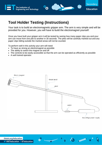 Tool Holder Testing | Teaching Resources
