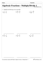 Algebraic Fractions practice questions + solutions by transfinite - UK ...