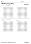 Graphical Inequalities questions + solutions | Teaching Resources