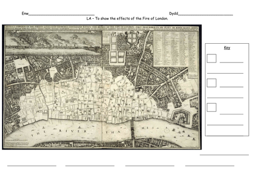 Great Fire of London - Plotting the fire | Teaching Resources