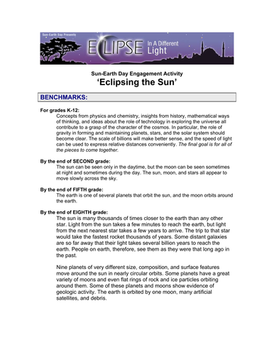 Education Resources About Eclipses | Teaching Resources