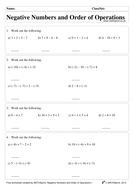 Negative Number practice questions + solutions | Teaching Resources