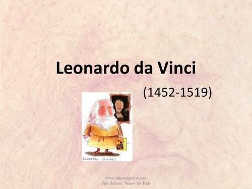 Leonardo Da Vinci Biography | Teaching Resources