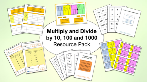 A Pack of Resources - Multiply and Divide by 10, 100 and 1000 - Key ...