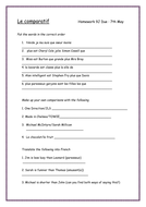 KS4 French Comparative and Superlative worksheet | Teaching Resources