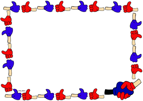 Two Thumbs Up Themed Lined Paper and Pageborder | Teaching Resources