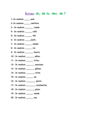 Partitive articles: du, de la, des, de l' | Teaching Resources