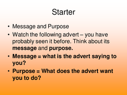 Message and purpose source questions | Teaching Resources