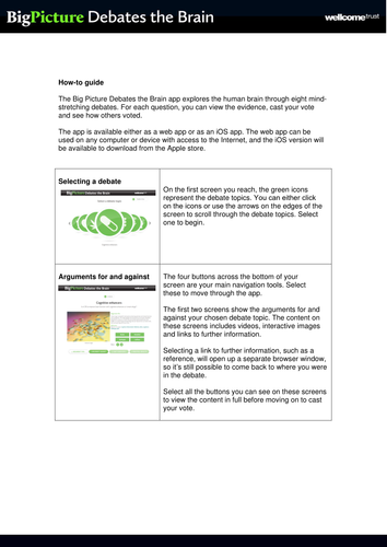 The Big Picture Debates the Brain - How to Guide | Teaching Resources