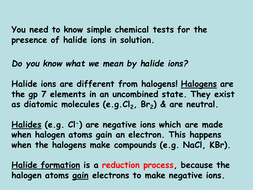 C5: Identifying positive and negative Ions | Teaching Resources