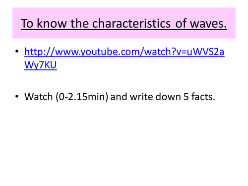 Waves basics | Teaching Resources
