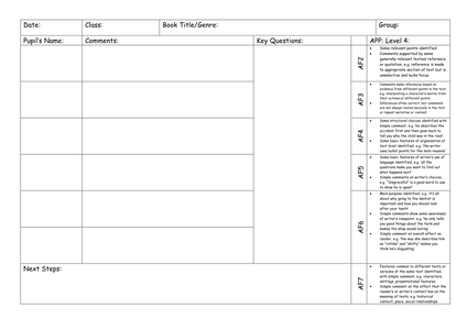 Guided/Group Reading Recording Sheets by molly_bird - UK Teaching ...