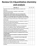 GCSE Chemistry AQA C2 checklists | Teaching Resources