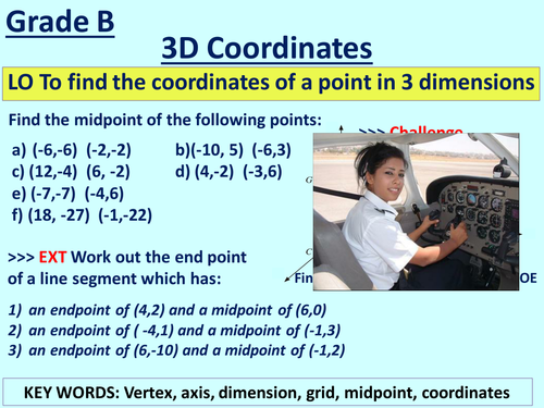 Midpoint Between Two Coordinates Resources Tes