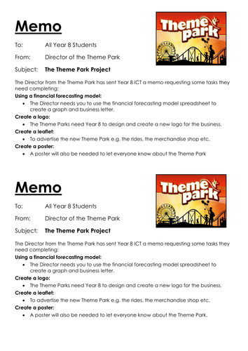 The Theme Park Project | Teaching Resources The Theme Park Project | Teaching Resources