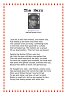 The Hero :: Siegfried Sassoon | Teaching Resources