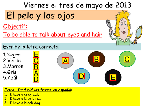 What are you eyes and hair like | Teaching Resources