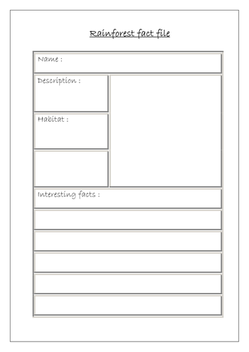 Rainforest | Teaching Resources