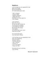 Neighbours by Benjamin Zephaniah | Teaching Resources