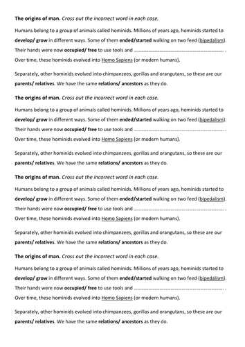 Prehistory and the origins of man | Teaching Resources