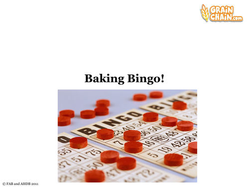 Breadmaking bingo IDEAL FOR A 5-MIN FILLER | Teaching Resources