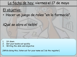 Listos! 2 Red At the pharmacy (Roleplay) | Teaching Resources