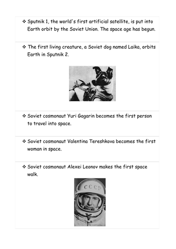History of Space | Teaching Resources