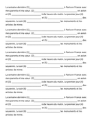 French: Describing A Trip in Past Tense | Teaching Resources