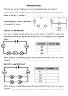 Measuring current & voltage - electrical circuits | Teaching Resources