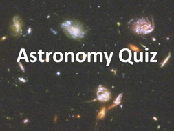 Introductory quiz on astronomy | Teaching Resources