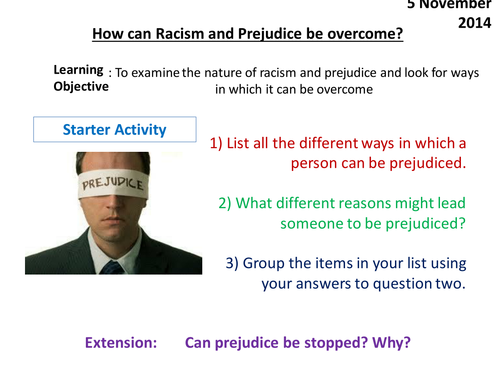 Heritage and Identity - Racism and Prejudice | Teaching Resources