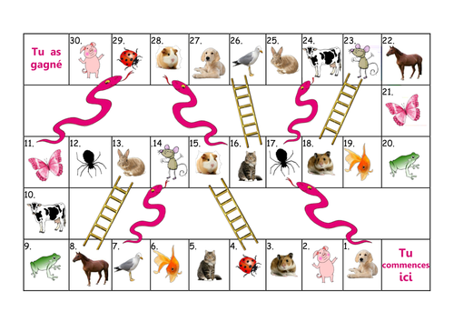 KS2 / KS3 French - Animals Board Game | Teaching Resources
