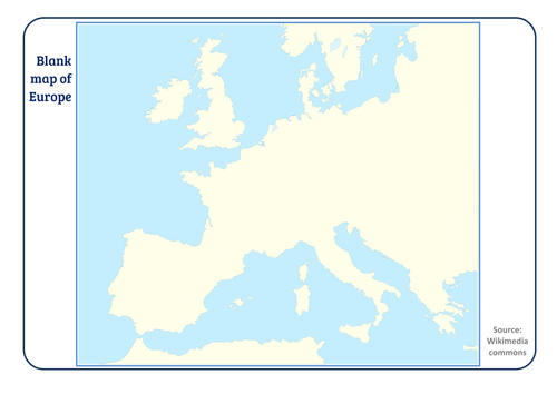 Blank map of Europe | Teaching Resources