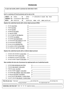 French pronouns Direct and Indirect | Teaching Resources